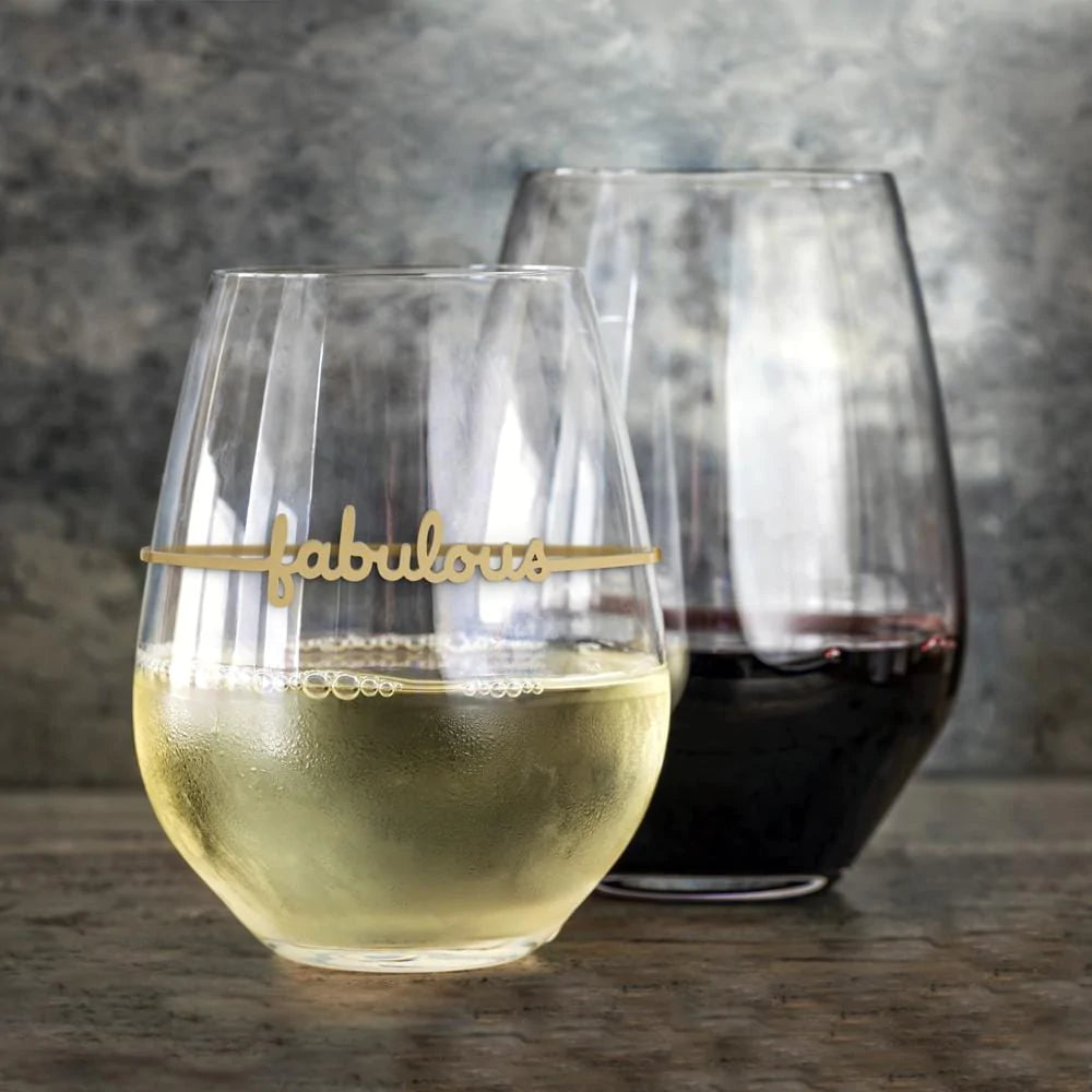 Fred Wine Charm/Markers - Wine Lines Sassy6 – Posh Pantry